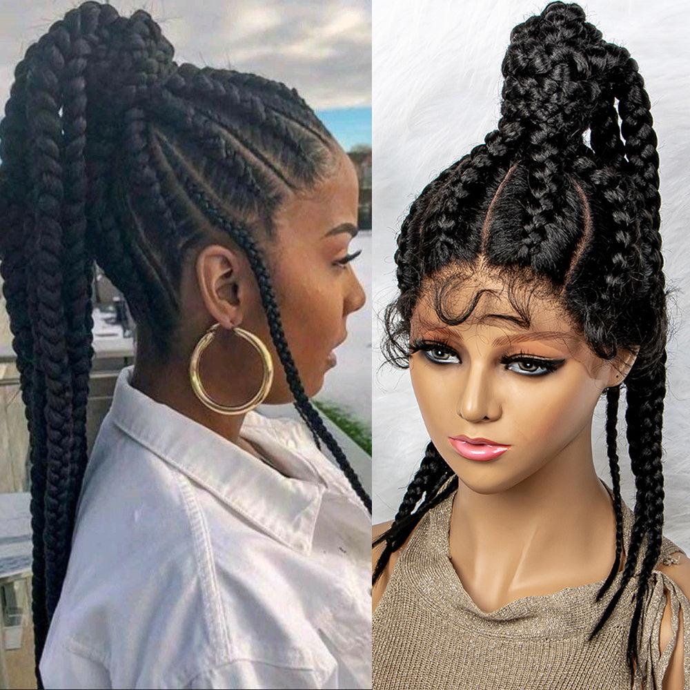 Anytime 24 inches Braided Wigs Ponytail Wigs Braiding Hair – Anytimewig