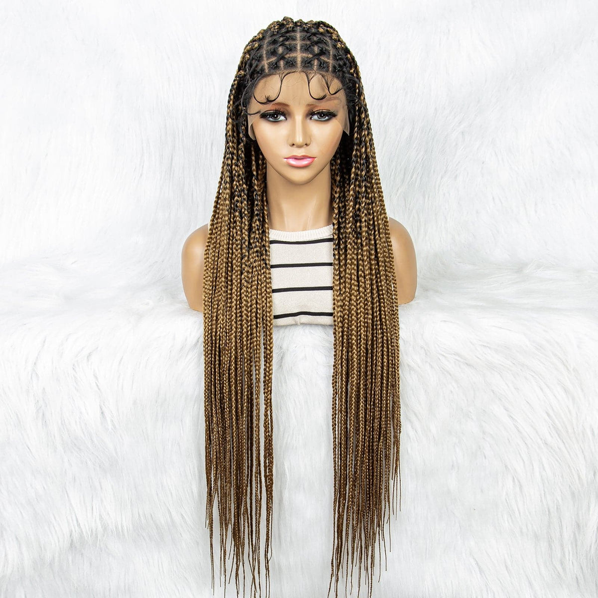 Anytime Cornrow Braided Wigs Synthetic Full Lace For Women – Anytimewig