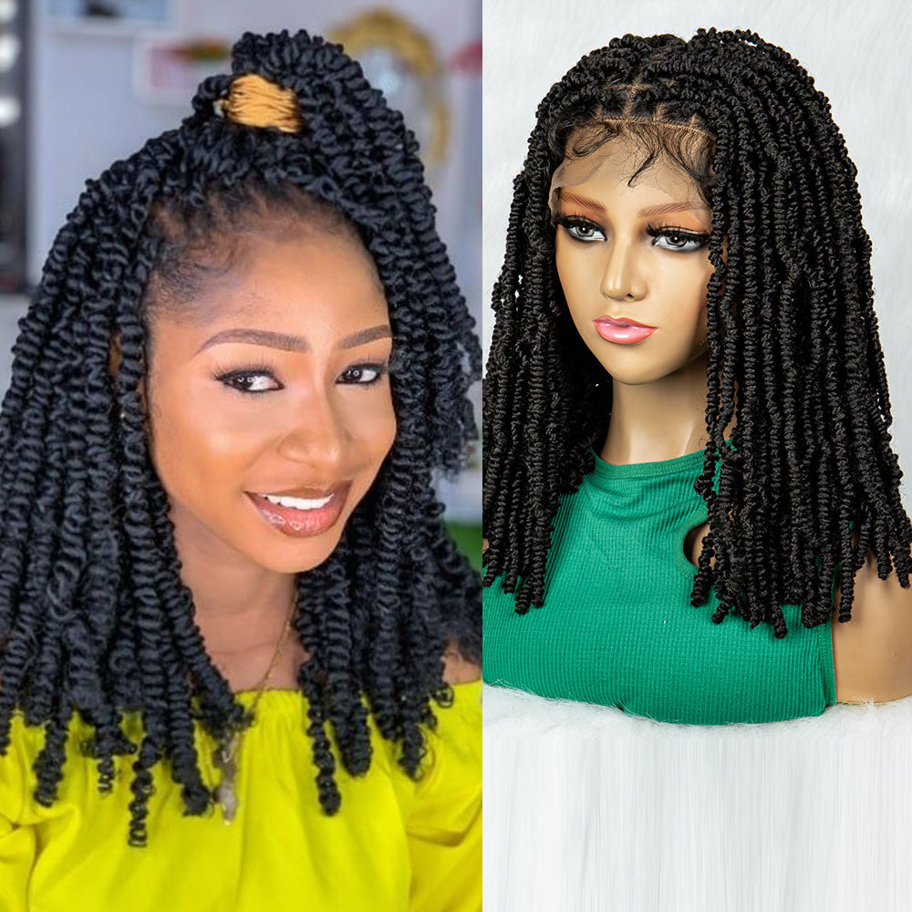 Anytime 16 inches Braided Wigs Passion Twist Crochet Box Braids Wig ...